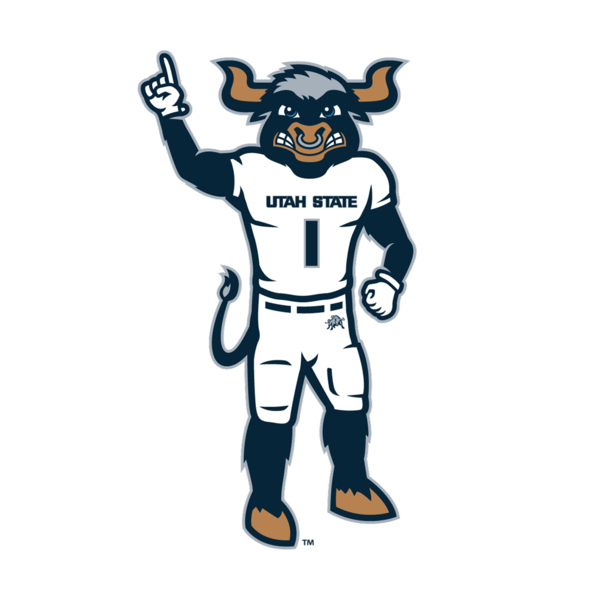 Big Blue Number 1 Sticker | Utah State Aggies